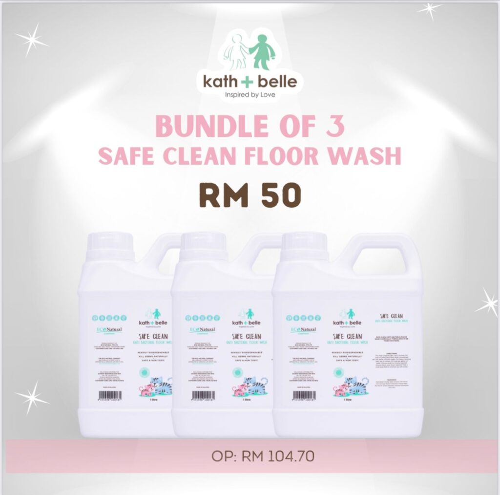 Bundle of 3 Safe Clean Floor Wash – Mommy Malaysia